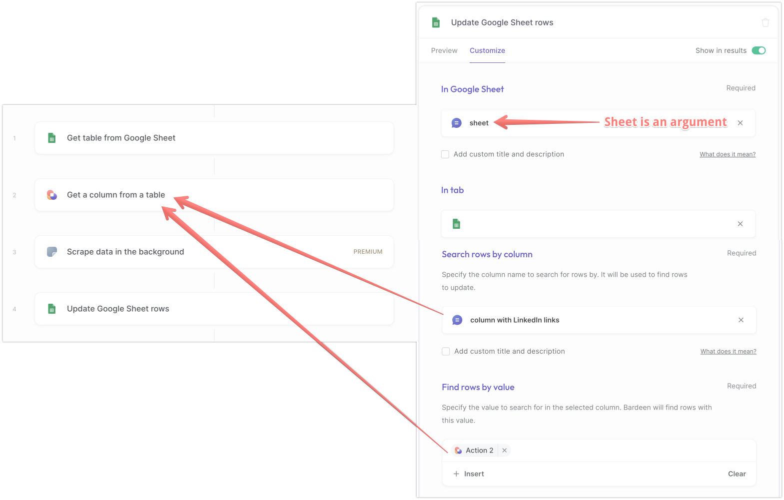 How to Integrate Google Sheets with Playbooks – Bardeen Support